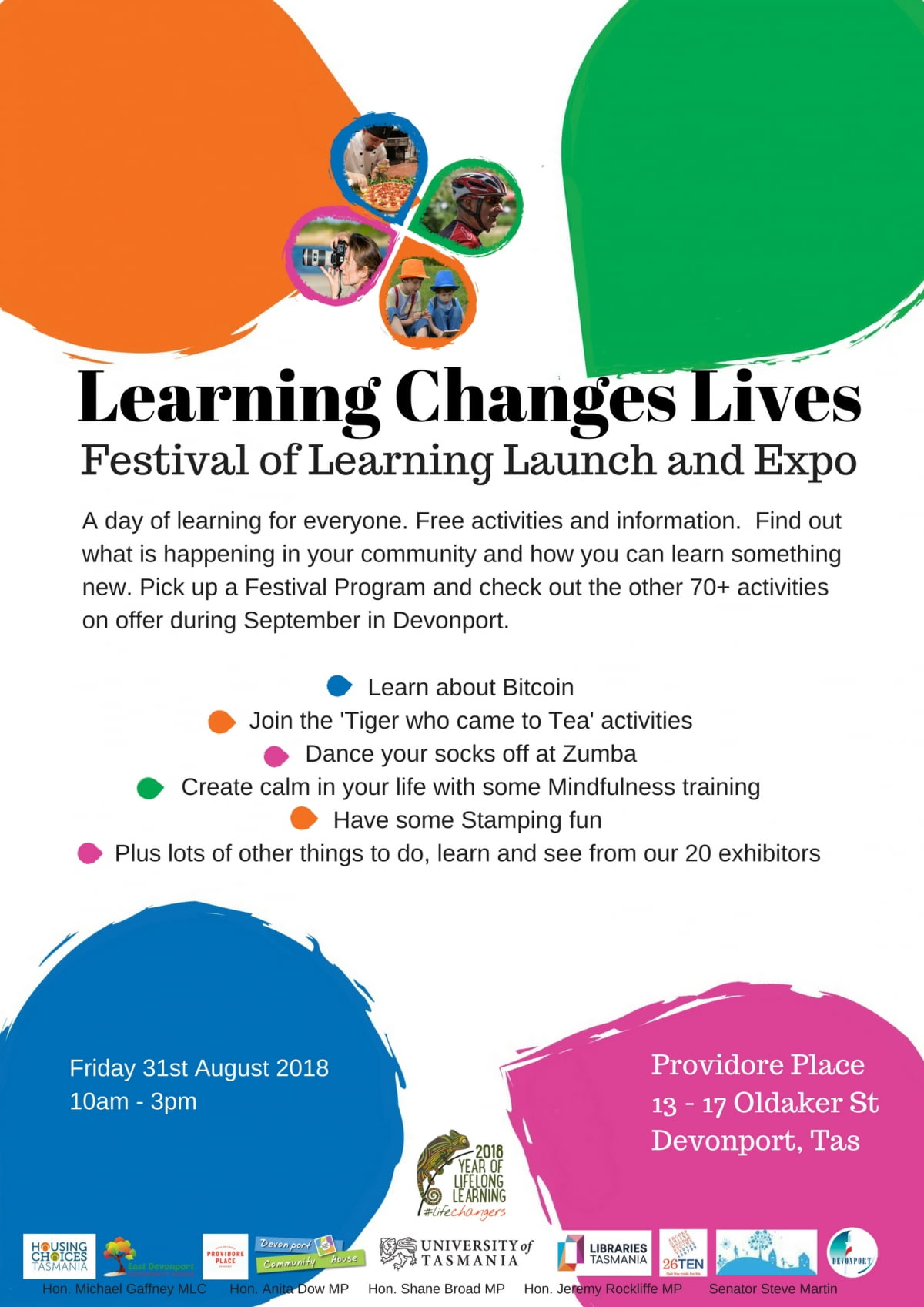 Devonport Library - Festival of Learning for September - YFCC